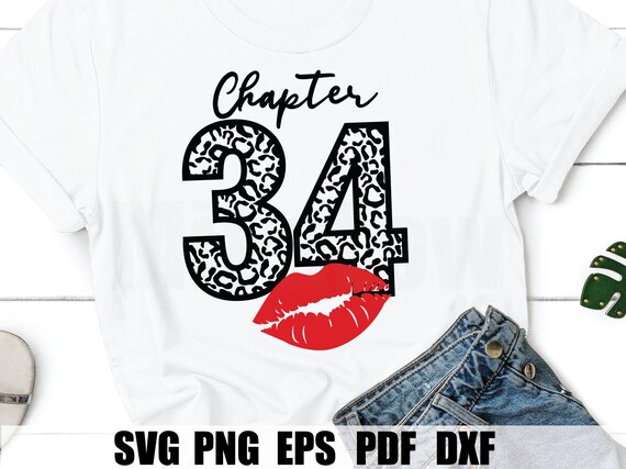 Chapter 34 Svg 34th Birthday Svg Thirty-four Svg Leopard | Etsy