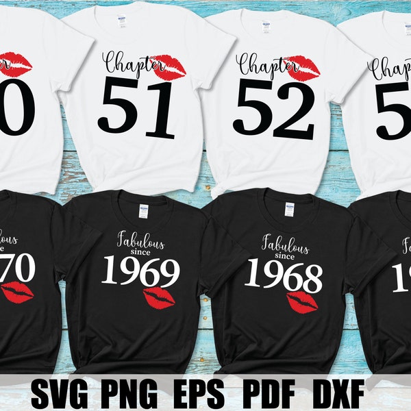Chapter 53 Fabulous Since 1970 Svg - Etsy