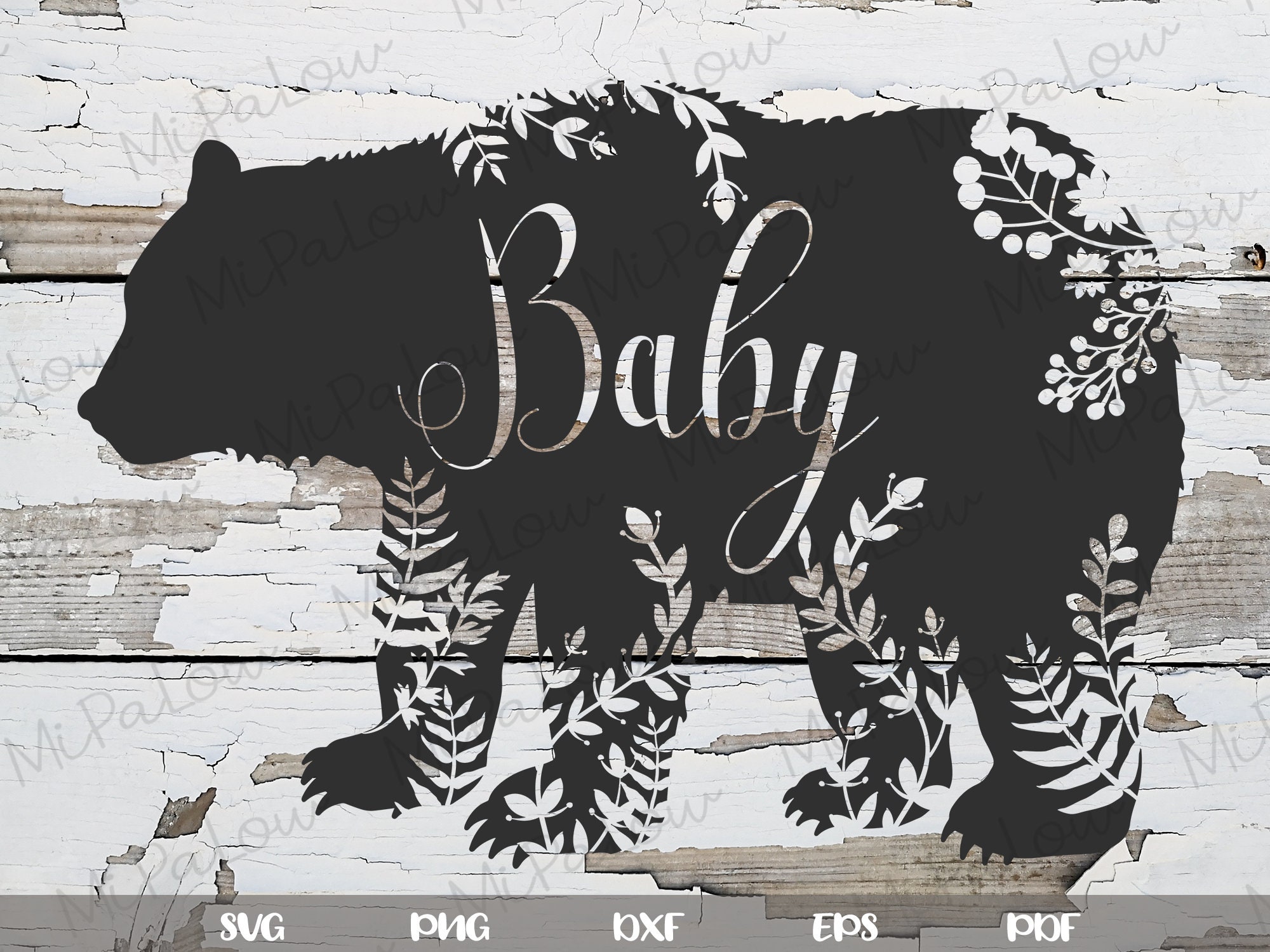 Mamá oso oso oso svg mamá oso svg floral mamá oso svg bebé - Etsy México