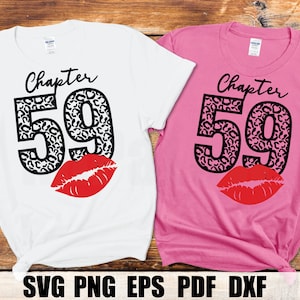 Chapter 59 Svg 59th Birthday Svg Fifty-nine Svg Leopard - Etsy