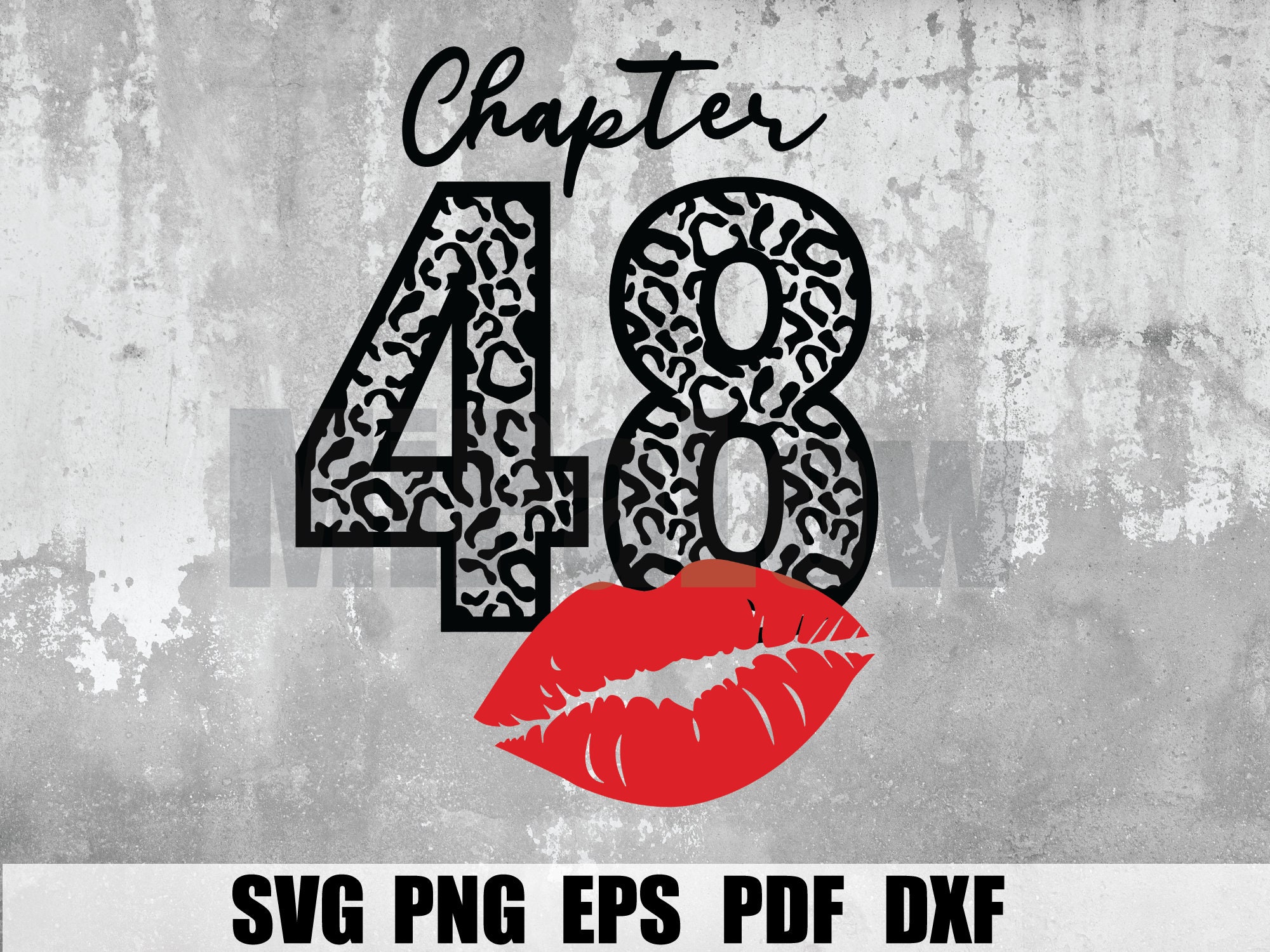 Chapter 48 Svg 48th Birthday Svg Forty-eight Svg Leopard - Etsy UK