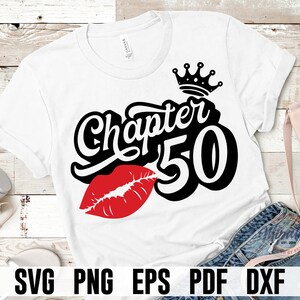Chapter 50 Years Svg Leopard Print 50th Birthday Svg Fifty - Etsy