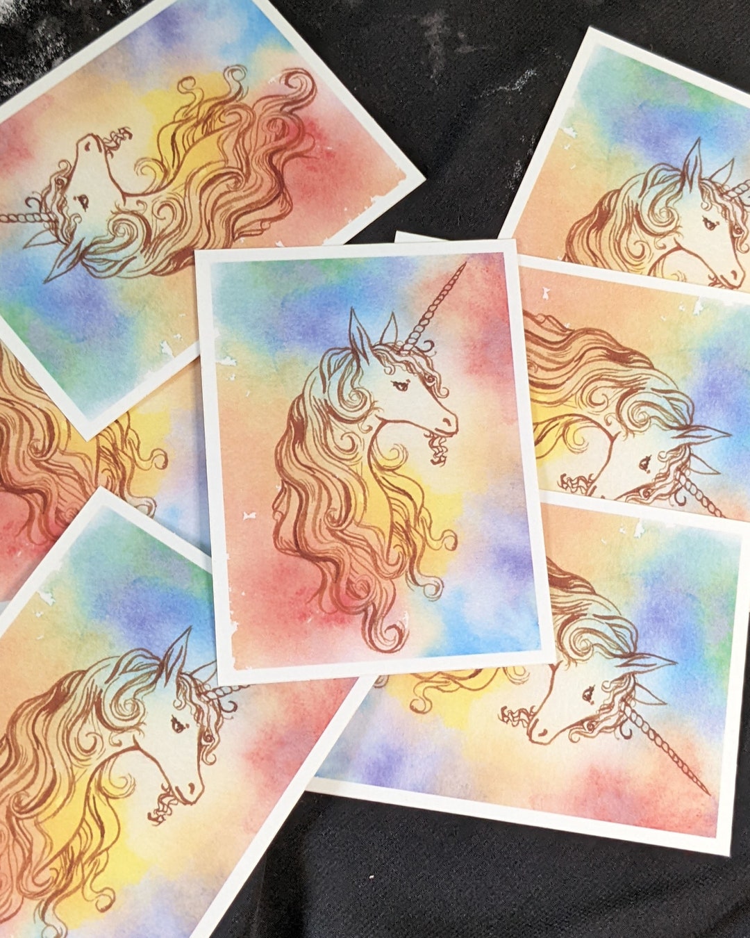 Magical Unicorn 4 X 3 Rectangular Glossy Laminated Polypropylene ...