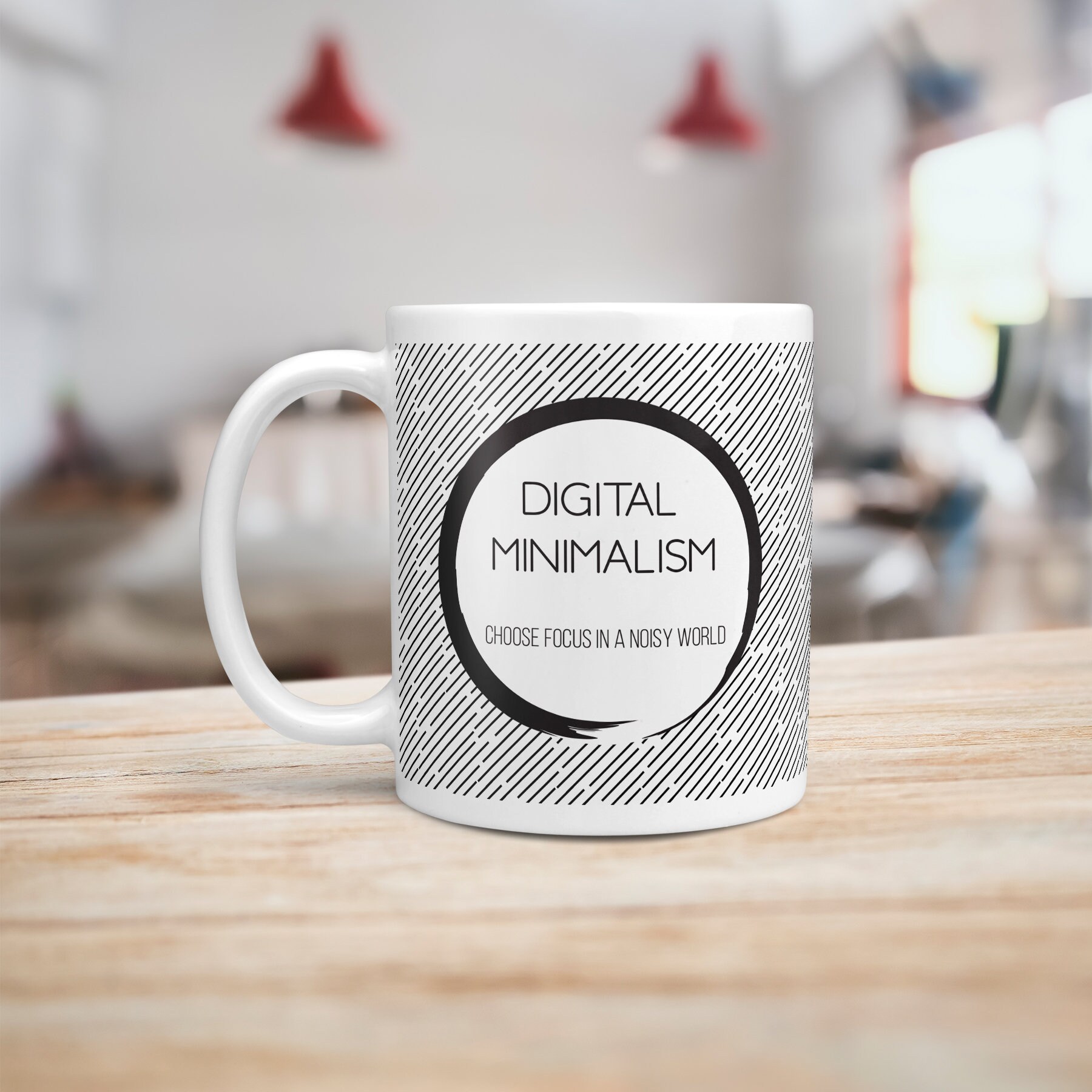 Digital Minimalism Mug Stoic Philosophy Coffee Cup. Cal Newport ...