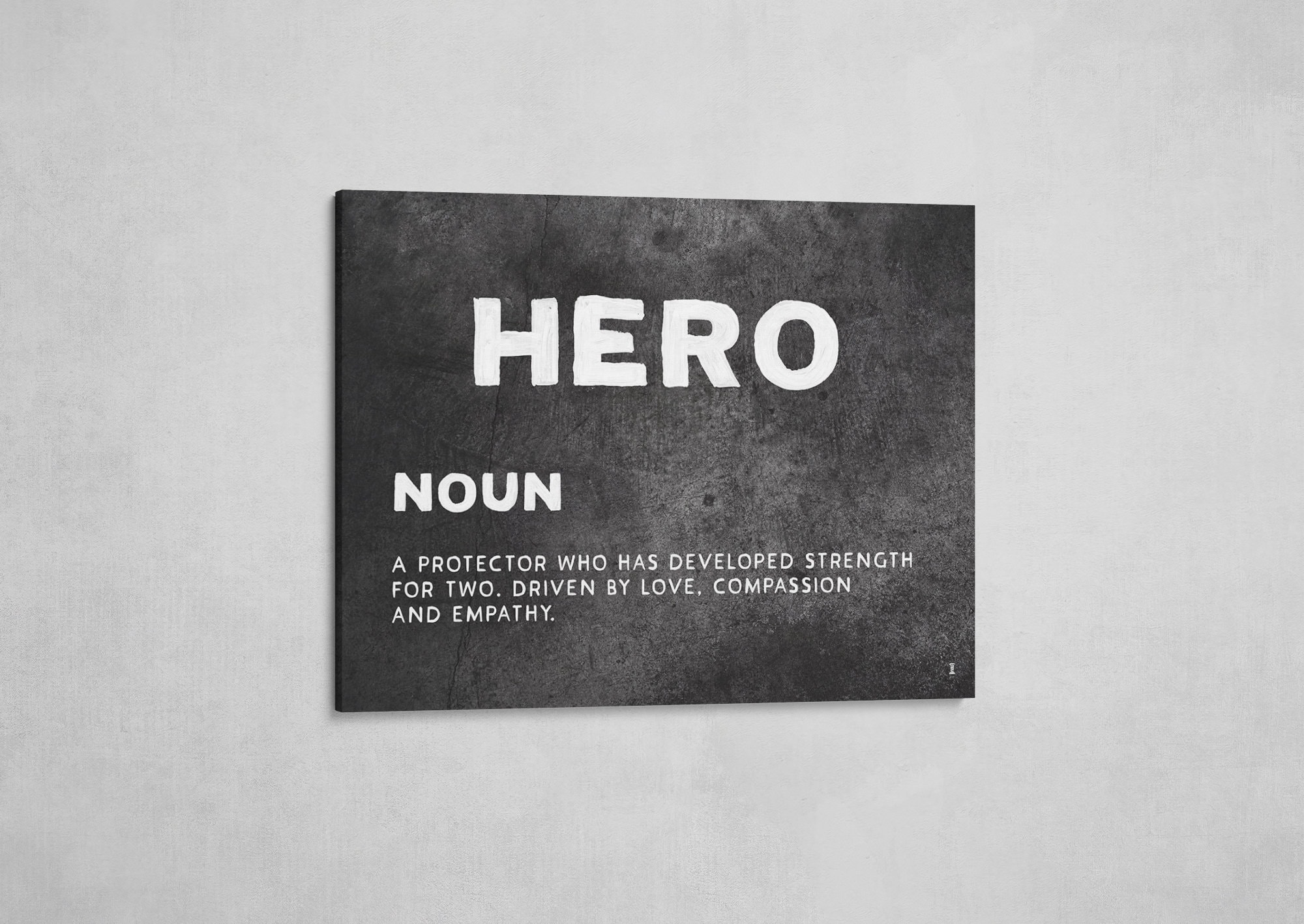 Hero Definition Inspirational Entrepreneur Art Motivational Painted ...