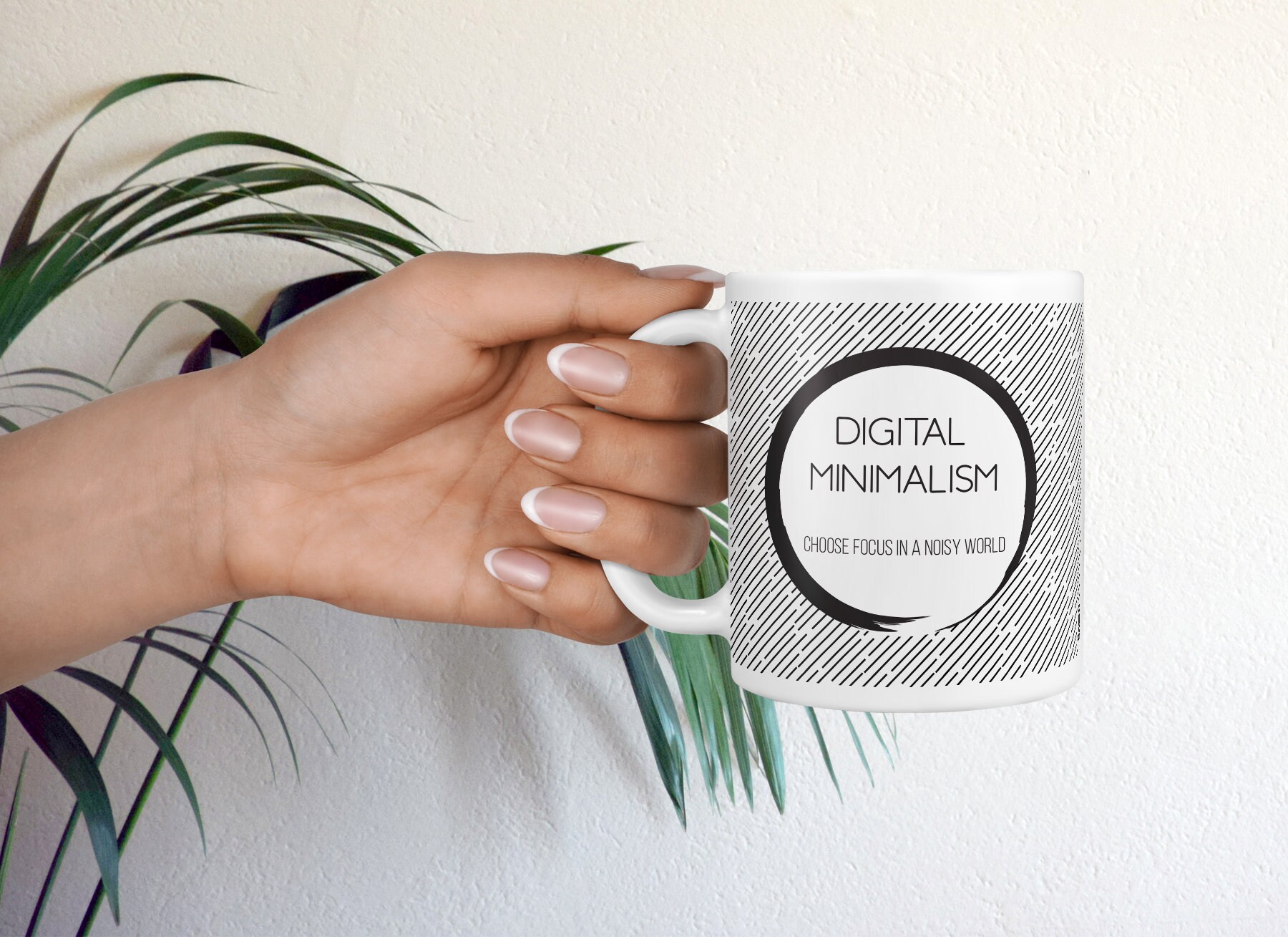 Digital Minimalism Mug Stoic Philosophy Coffee Cup. Cal Newport ...