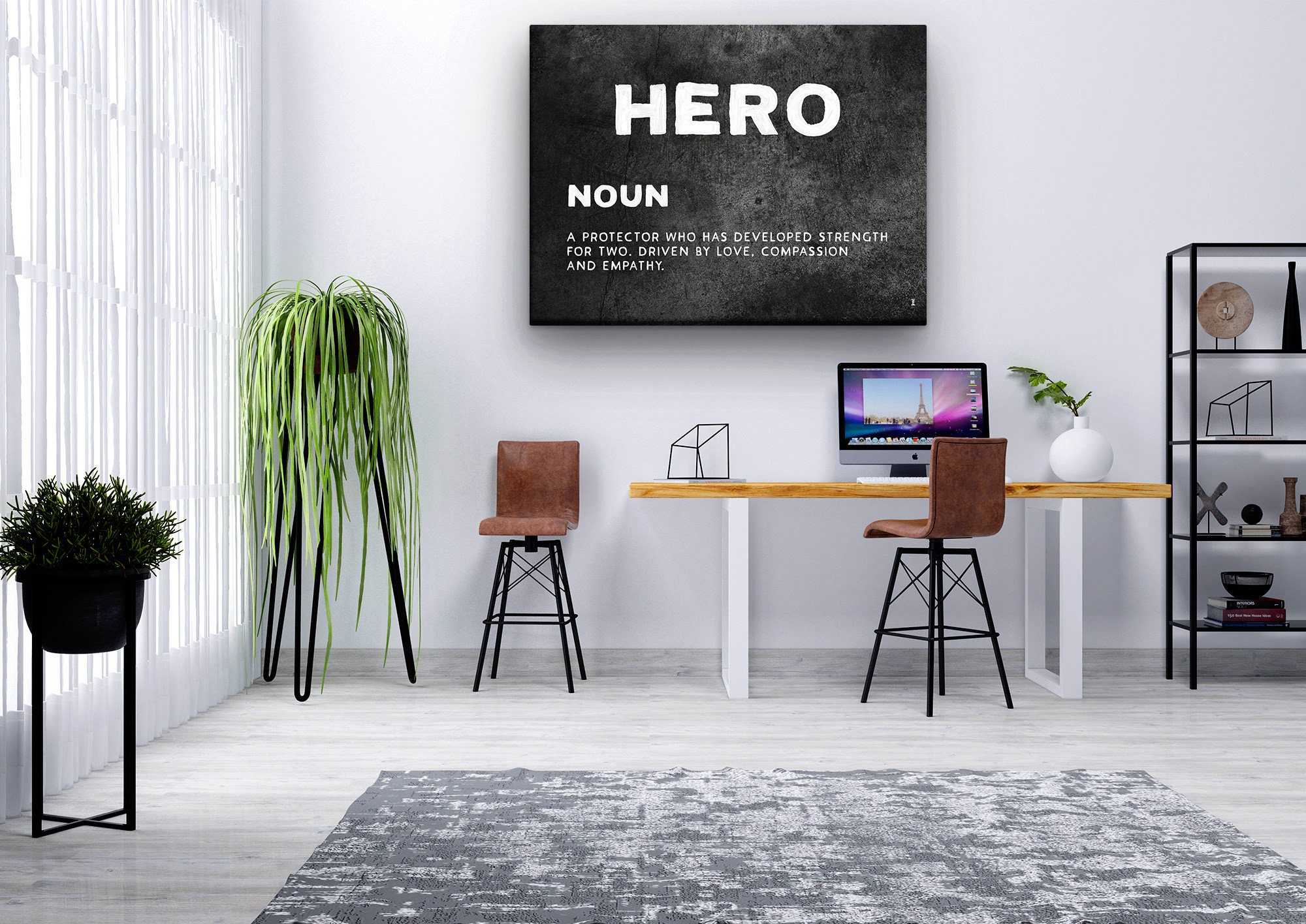 Hero Definition - Inspirational Entrepreneur Art - Motivational Painted ...