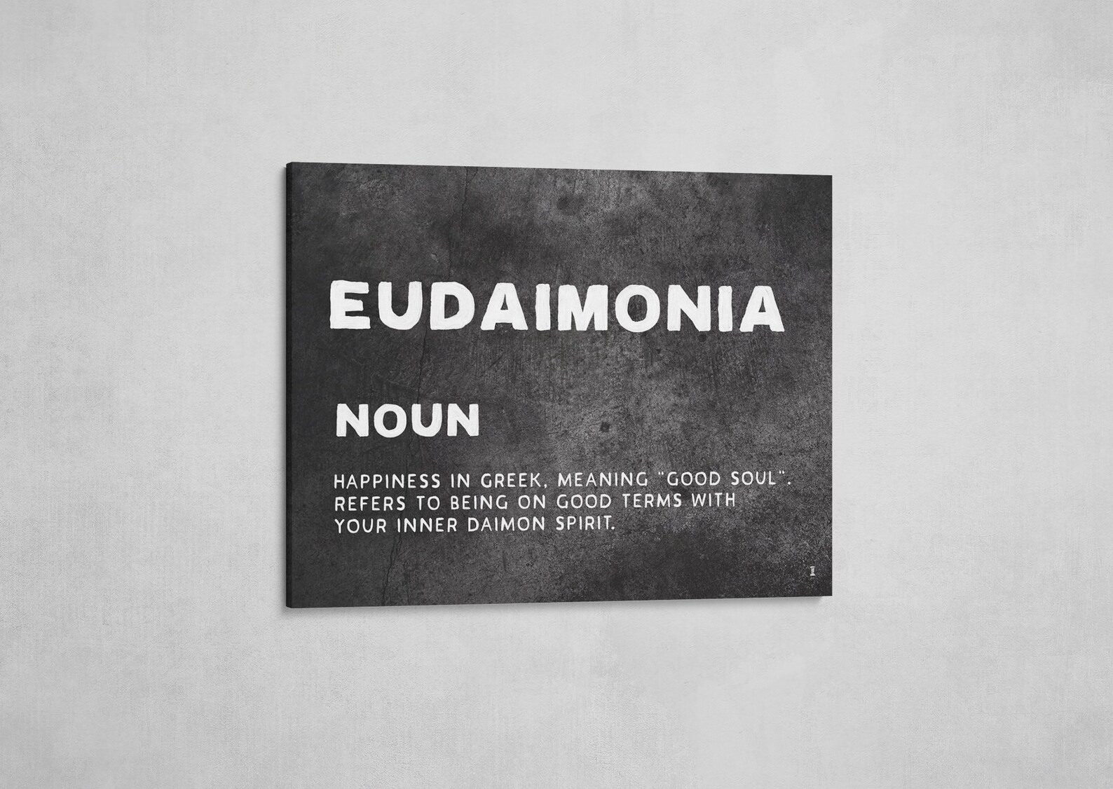 Eudaimonia Definition Inspirational Entrepreneur Art Motivational ...