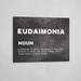 Eudaimonia Definition - Inspirational Entrepreneur Art - Motivational ...