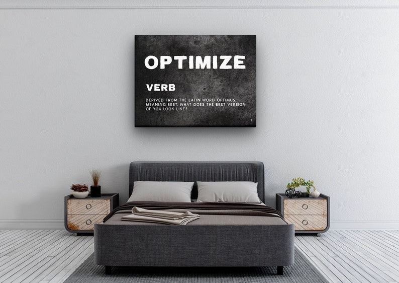 Optimize Definition - Inspirational Entrepreneur Art - Motivational ...