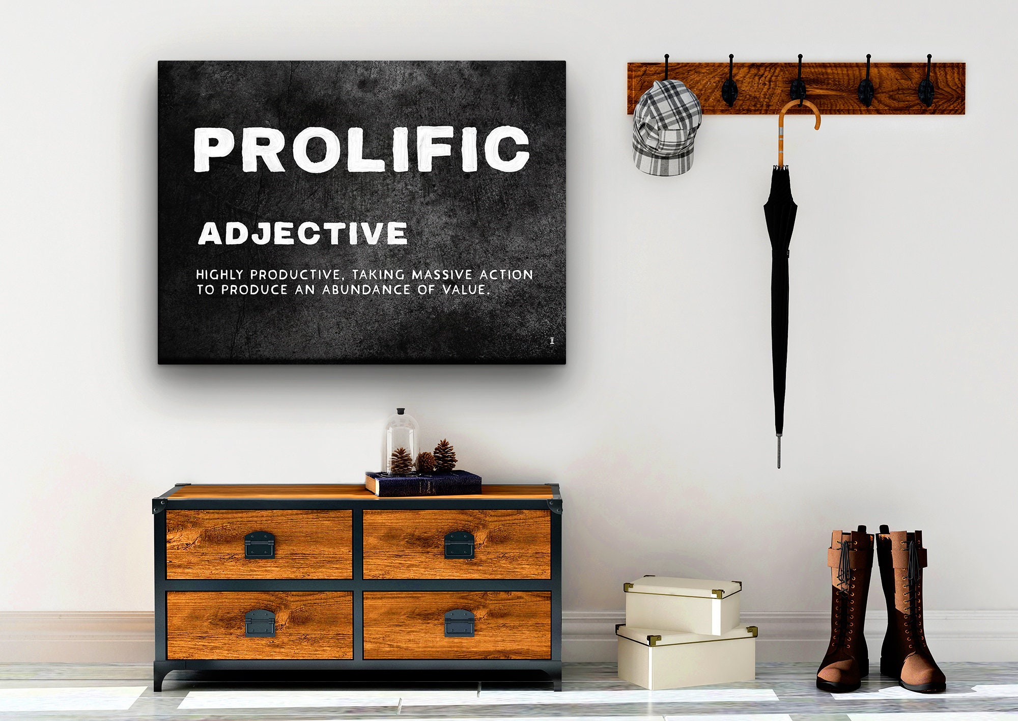 Prolific Definition - Inspirational Entrepreneur Art - Motivational ...