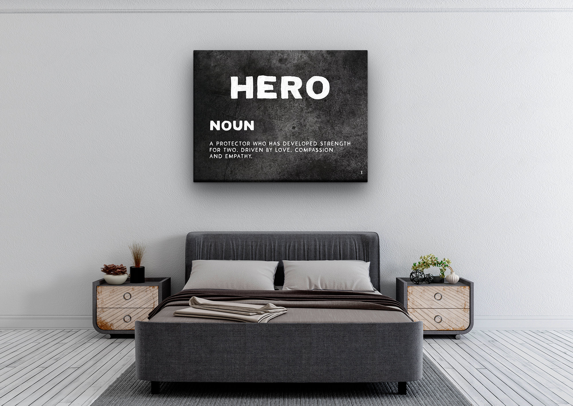 Hero Definition Inspirational Entrepreneur Art Motivational Painted ...