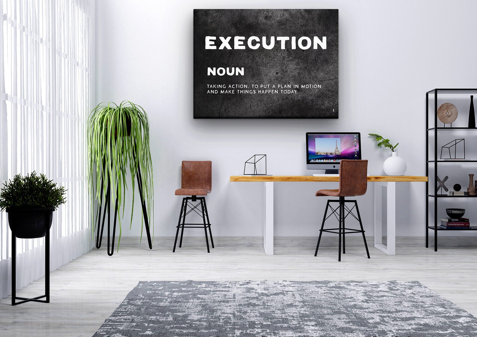 Execution Definition - Inspirational Entrepreneur Art - Motivational ...