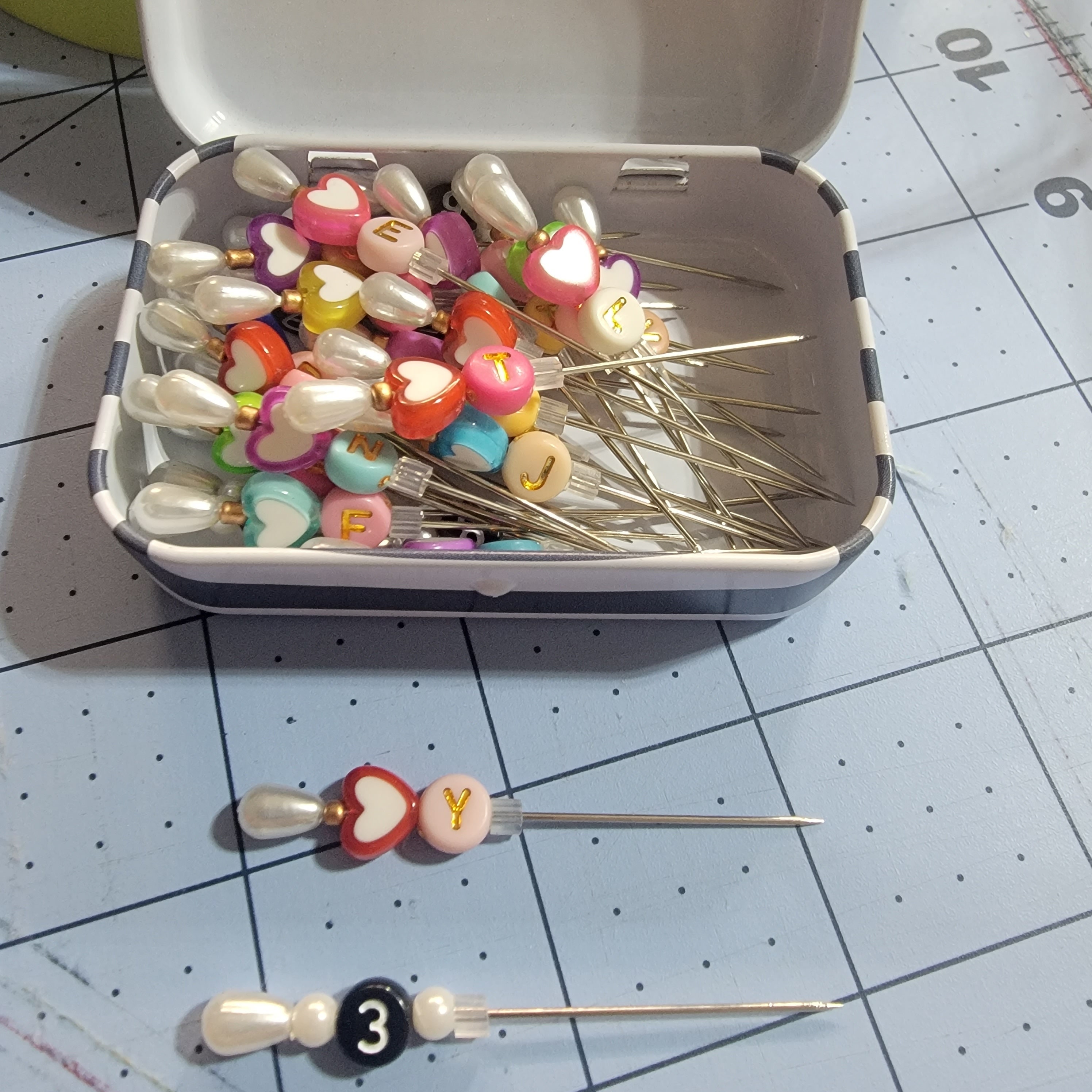 Alphabet and Numbered Quilt Pins - Etsy