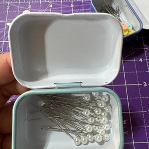 Travel Tins of Pins for Sewing and Quilting - Etsy