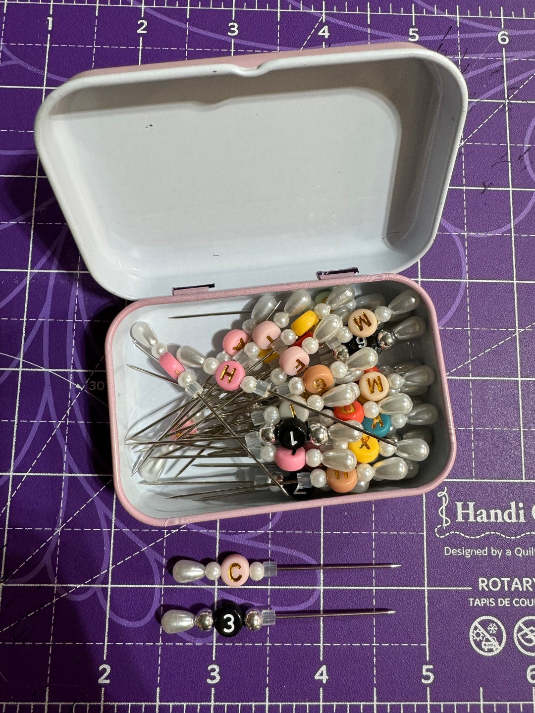 Alphabet and Numbered Quilt Pins - Etsy