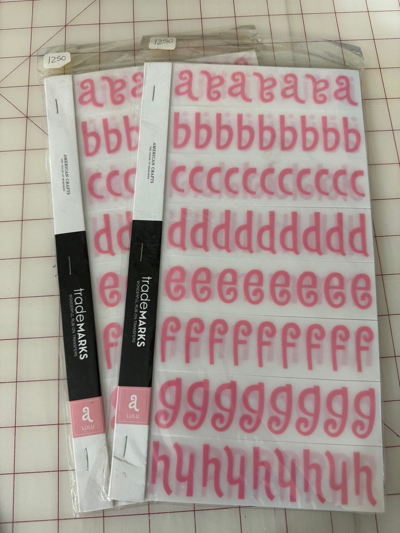 TRADEMARKS Rub on Transfer Letters & Numbers - Etsy