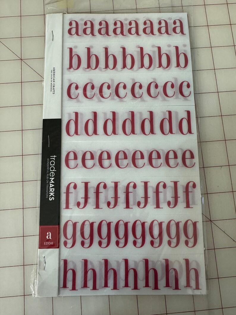 TRADEMARKS Rub on Transfer Letters & Numbers - Etsy