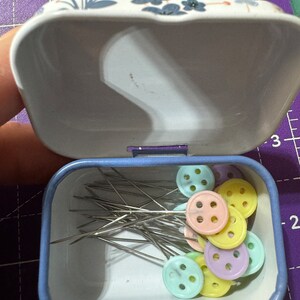 Travel Tins of Pins for Sewing and Quilting - Etsy