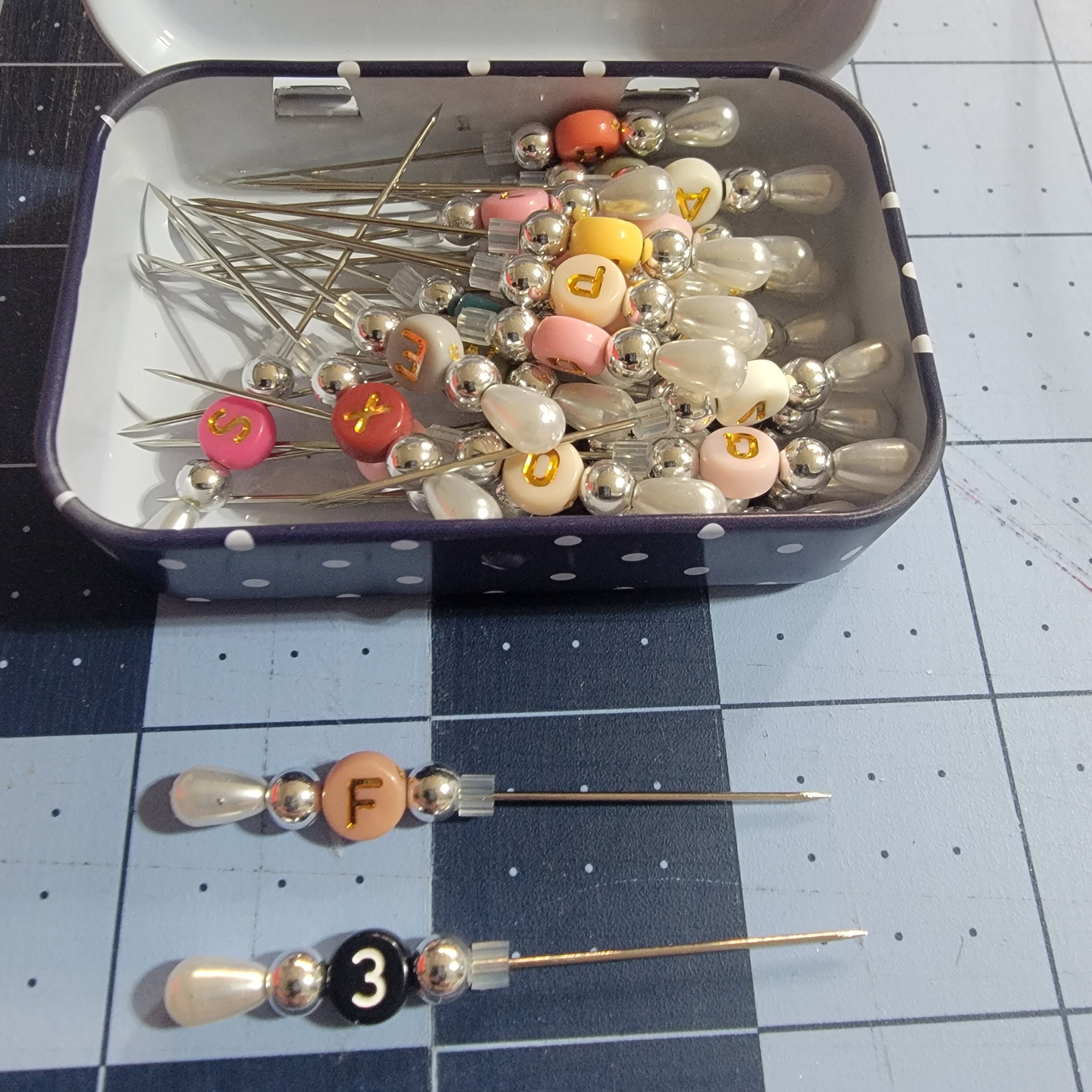 Alphabet and Numbered Quilt Pins - Etsy