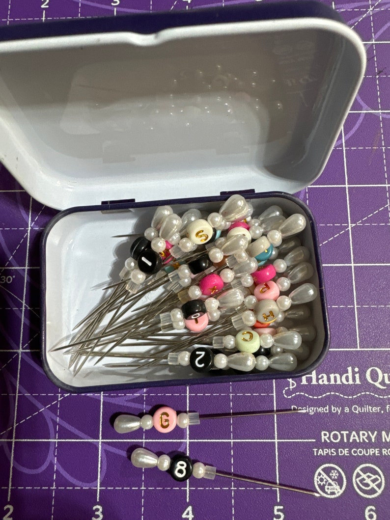 Alphabet and Numbered Quilt Pins - Etsy