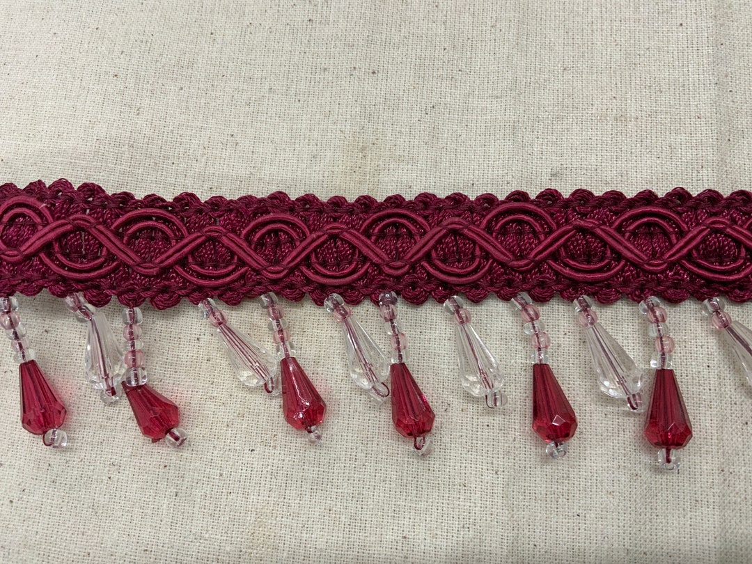 Beaded Trim Tassel Trim Gimp Lampshade Trim Cut to Order - Etsy