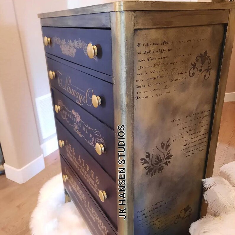 PORTFOLIO EXAMPLE: Vintage Hand Painted French Country Tall - Etsy