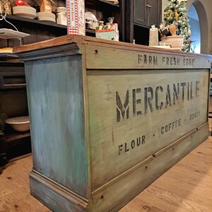 SOLD!! 9-drawer Vintage Apothecary Kitchen Island Bakery Counter ...