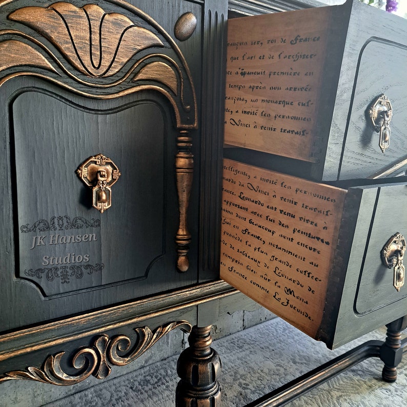 French Country Style Jacobean Buffets Sideboards Coffee Bar Stations - Etsy