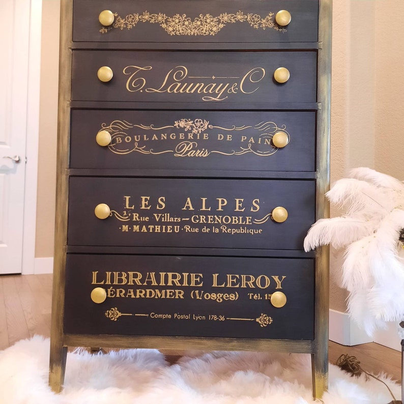 PORTFOLIO EXAMPLE: Vintage Hand Painted French Country Tall - Etsy