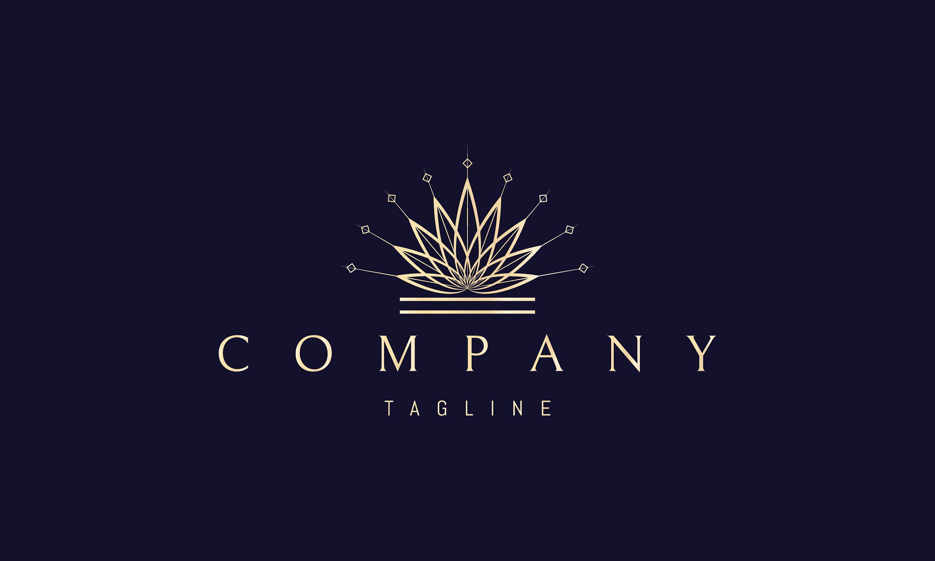 Beauty Lotus Ray Vector Logo. Instant Download. Full Vectors. 100% ...