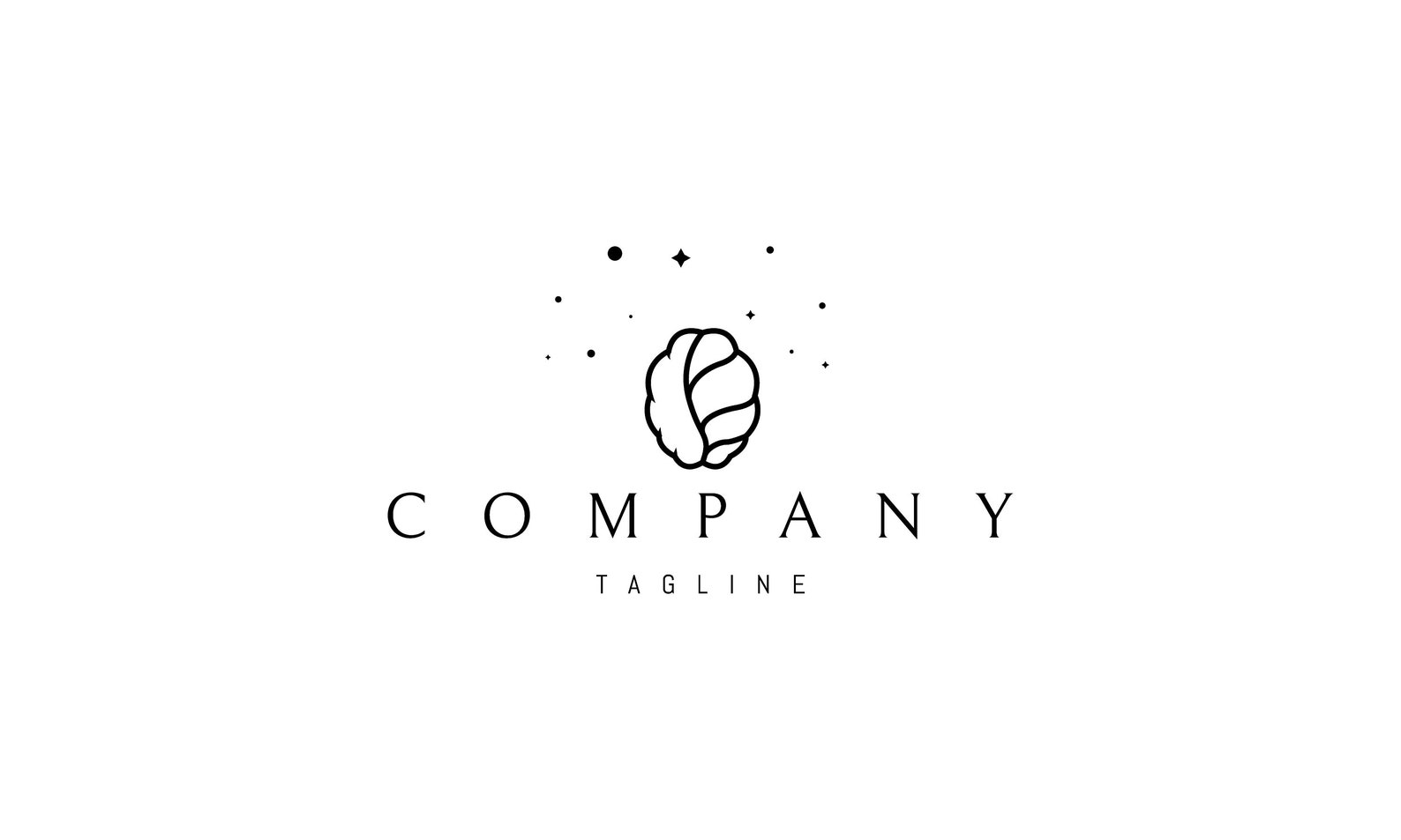 Brain Coffee Spinal Cord Vector Logo. Instant Download. Full Vectors ...