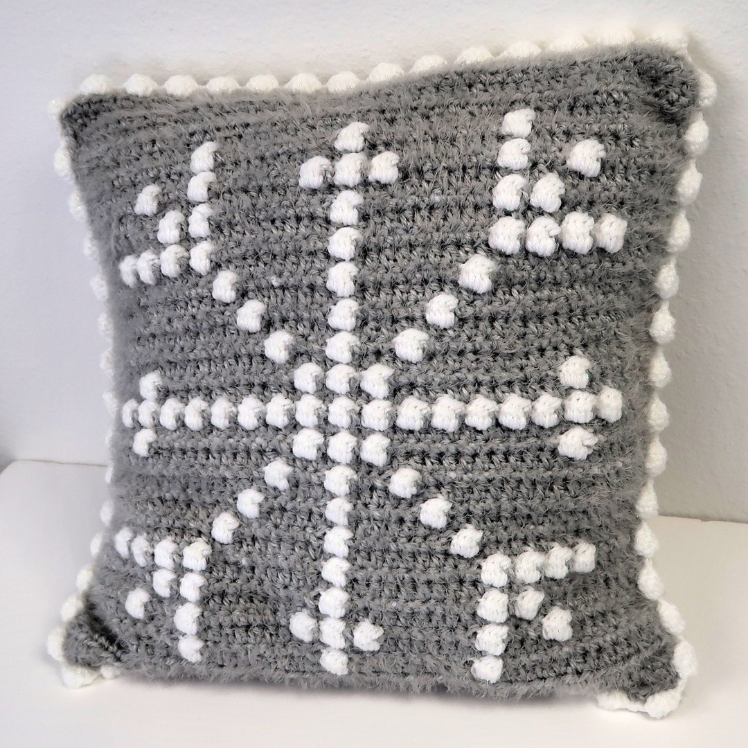Snowflake Pillow Crochet Pattern - Etsy