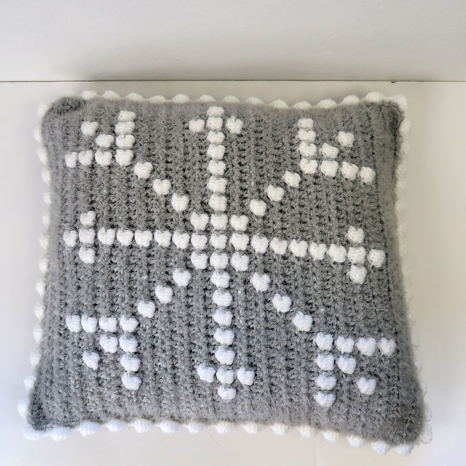Snowflake Pillow Crochet Pattern - Etsy