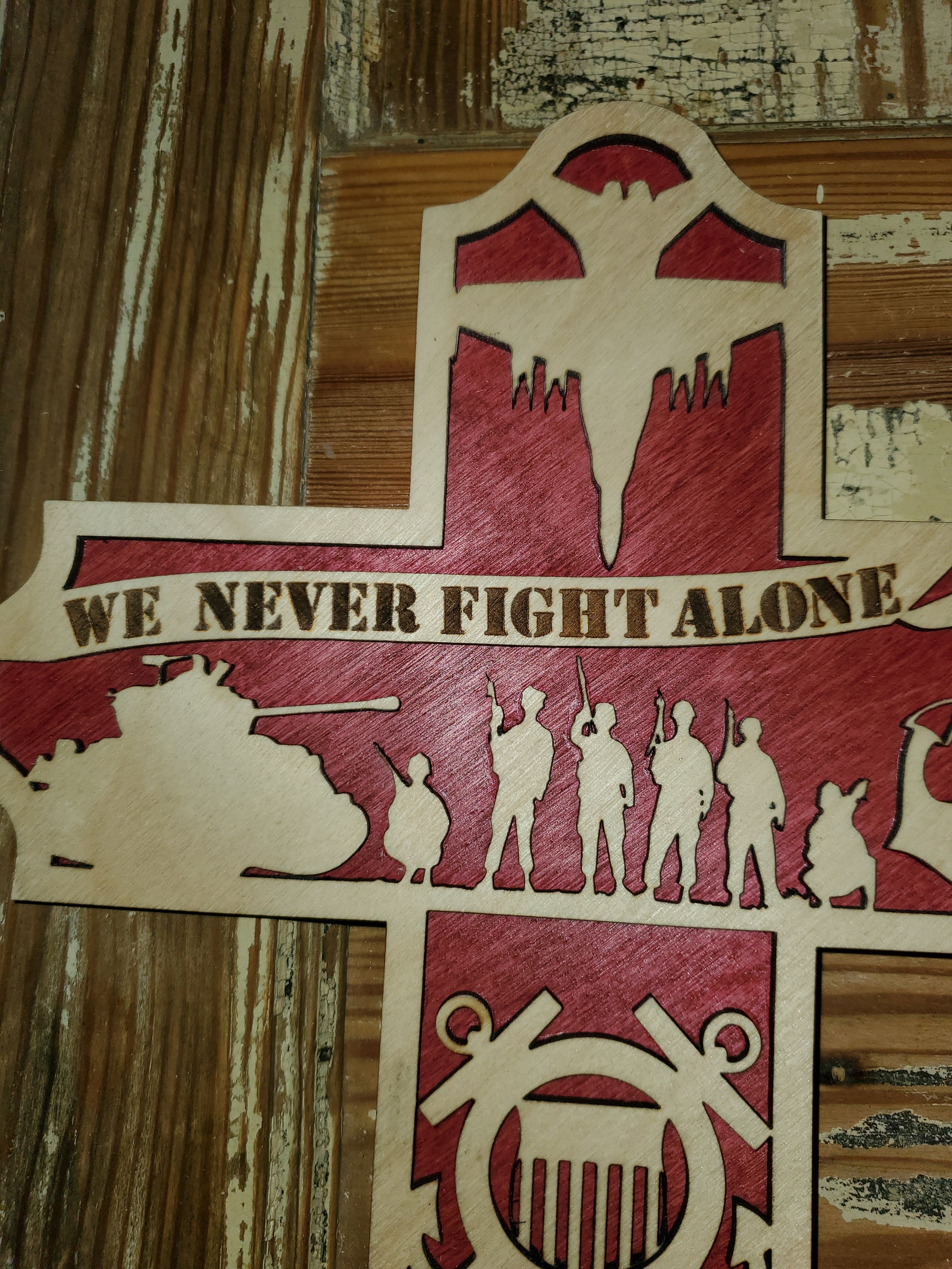 Military Laser Cut Cross - Etsy