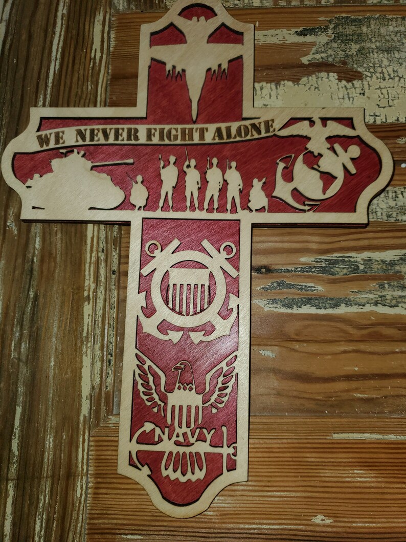 Military Laser Cut Cross - Etsy