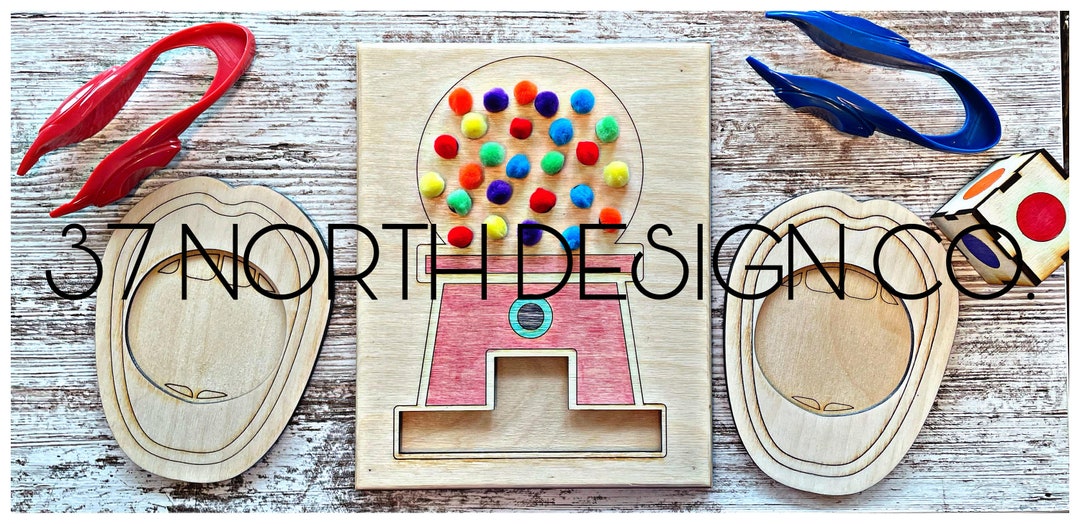 Gumball Machine Fine Motor Skills Game - Etsy