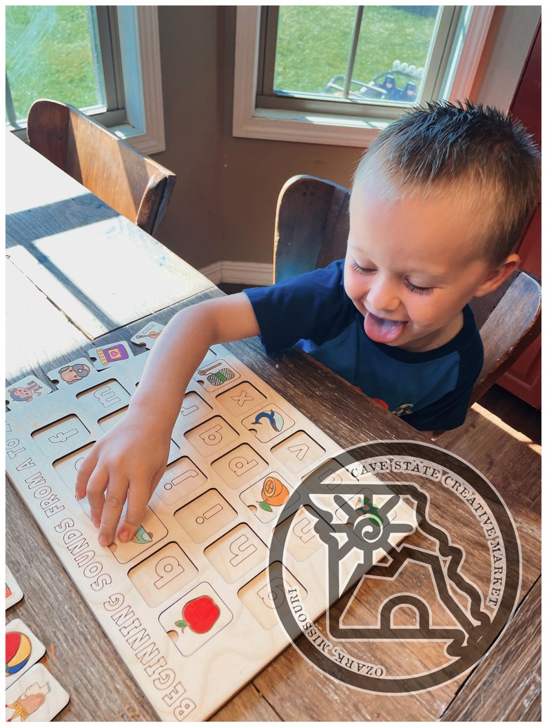 Beginning Sounds A to Z Puzzle digital Cut File - Etsy