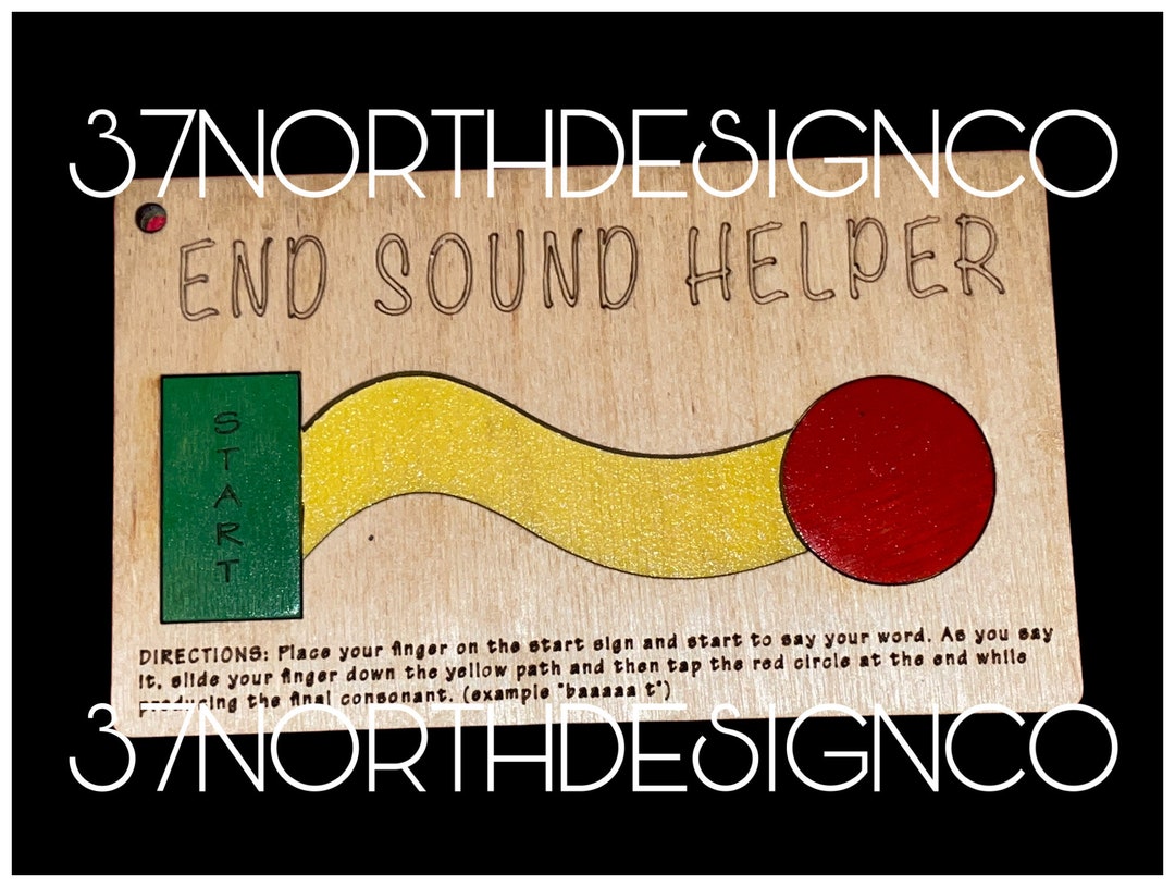 End Sound Helper for Speech Therapy (digital Cut File) - Etsy