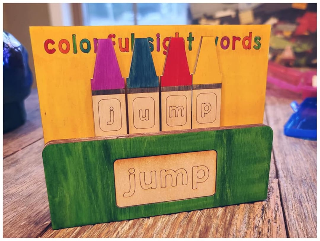 Colorful Sight Words SVG Cut File - Etsy