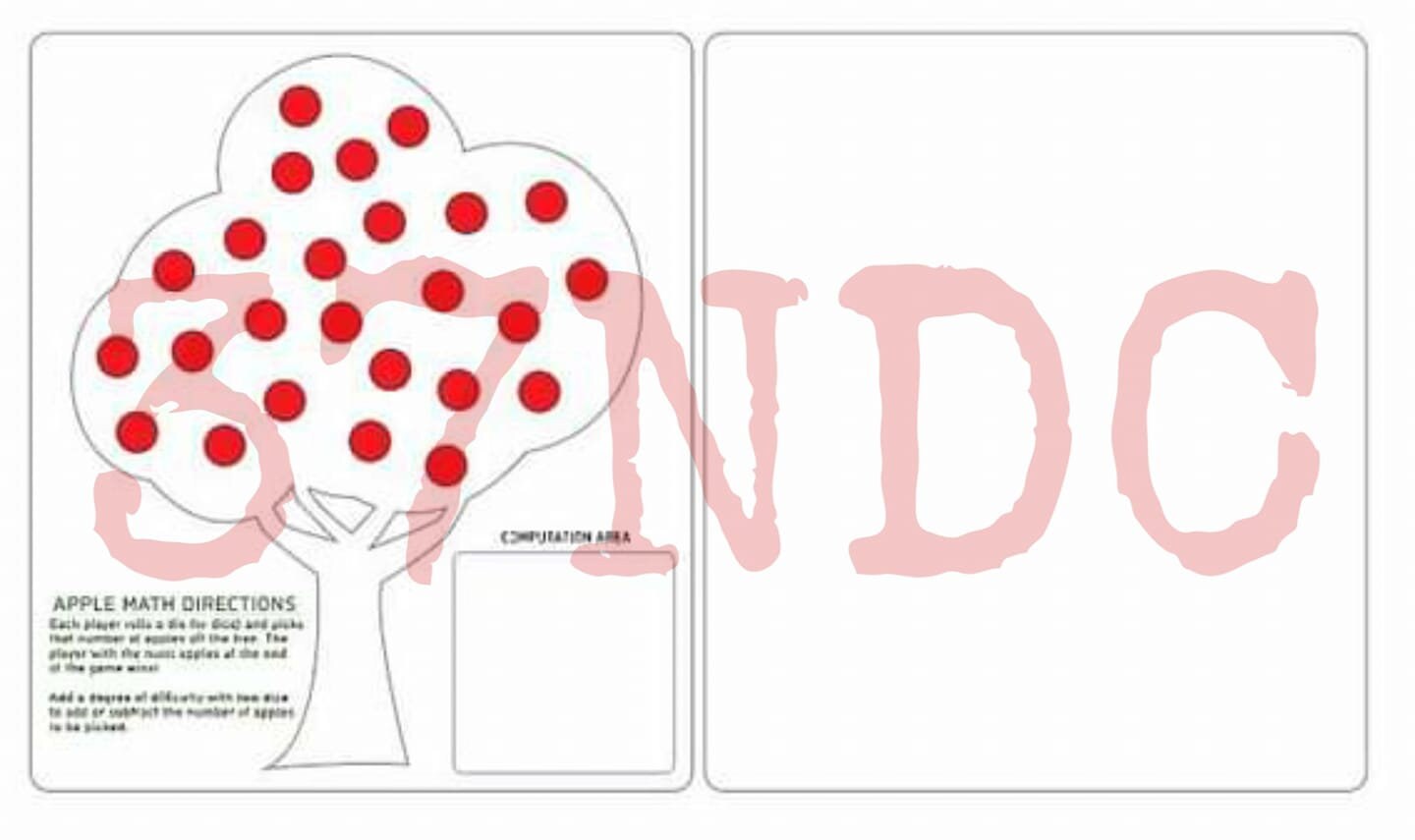 Apple Math Counting Game - SVG Cut File - Etsy