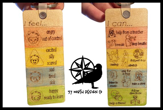 Emotional Regulation Keychain digital Cut File | Etsy