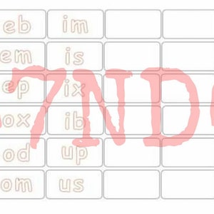 CVC Word Building Board (SVG Cut File) - Etsy