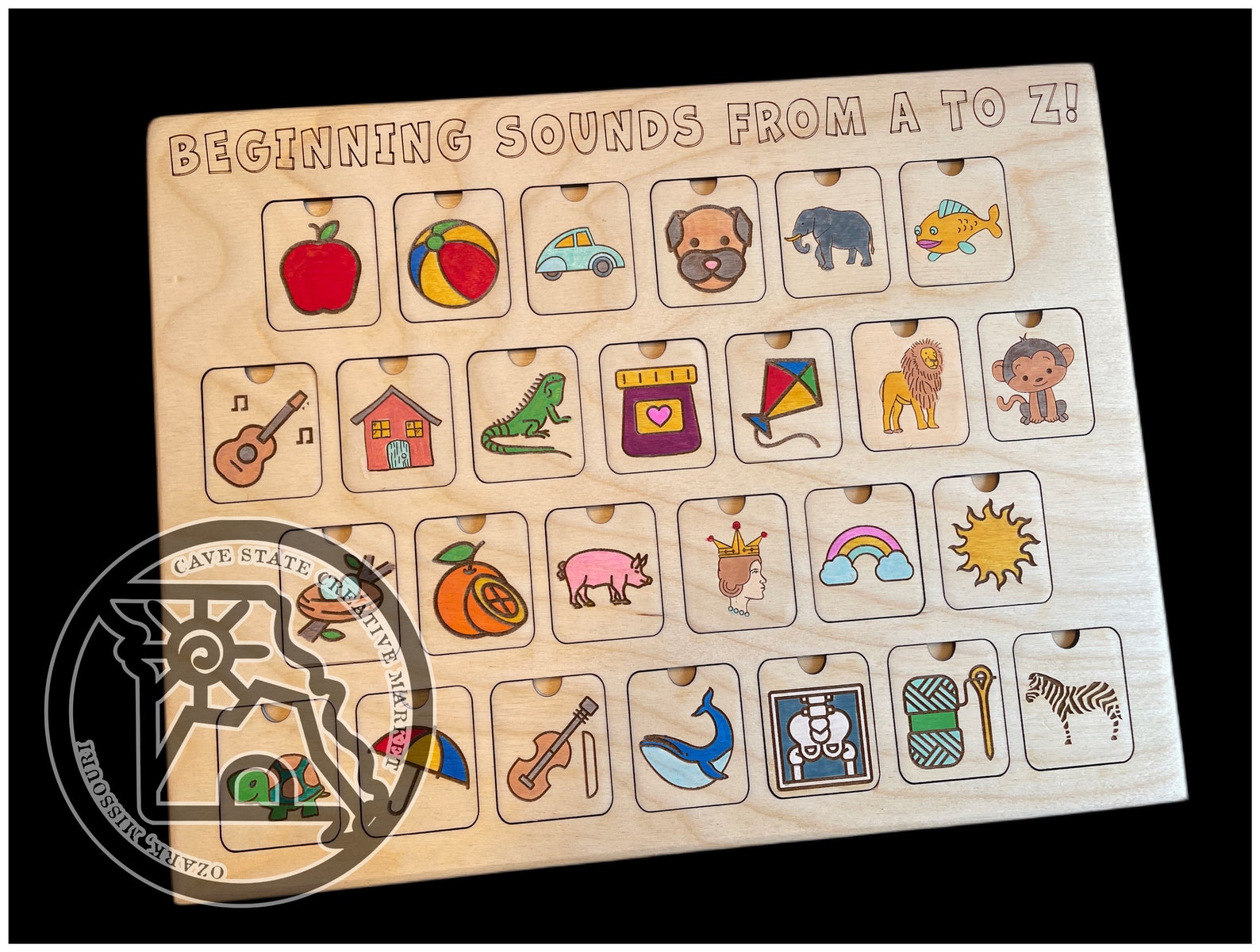 Beginning Sounds A to Z Puzzle digital Cut File - Etsy