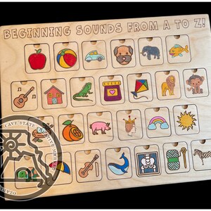 Beginning Sounds A to Z Puzzle (digital Cut File) - Etsy