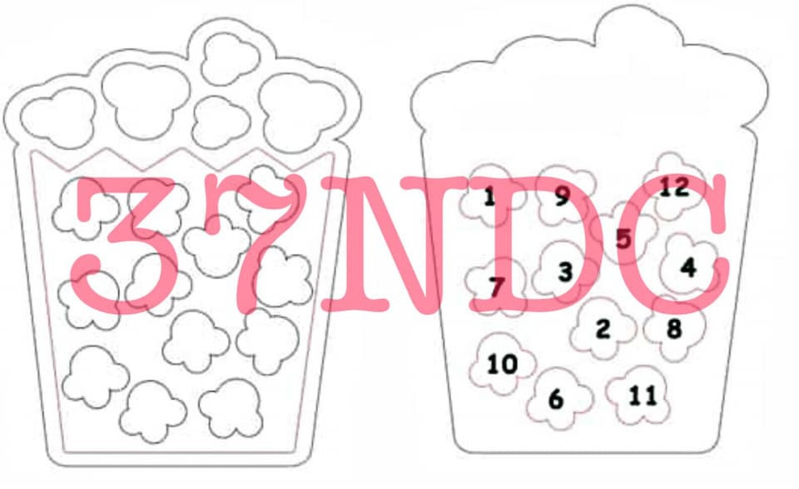 POPCORN MATH GAME Digital File Only - Etsy