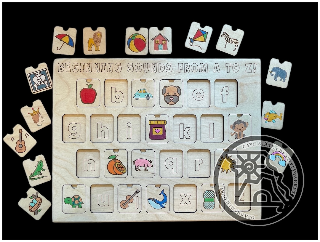 Beginning Sounds A to Z Puzzle (digital Cut File) - Etsy