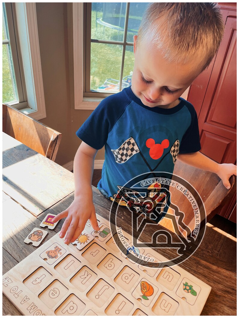 Beginning Sounds A to Z Puzzle digital Cut File - Etsy