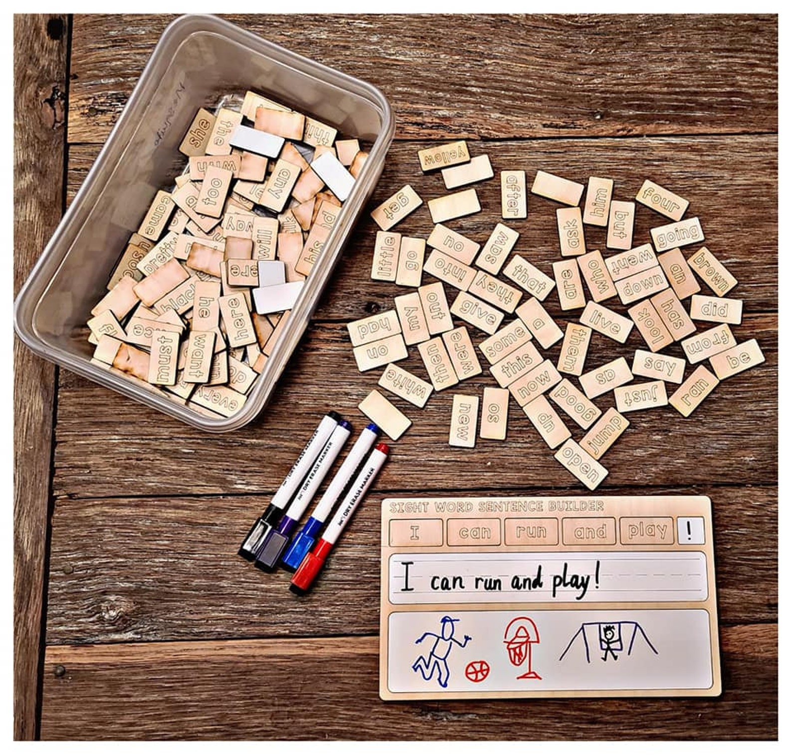 Dolch Sight Word Sentence Builder Board SVG CUT FILE Only - Etsy Australia
