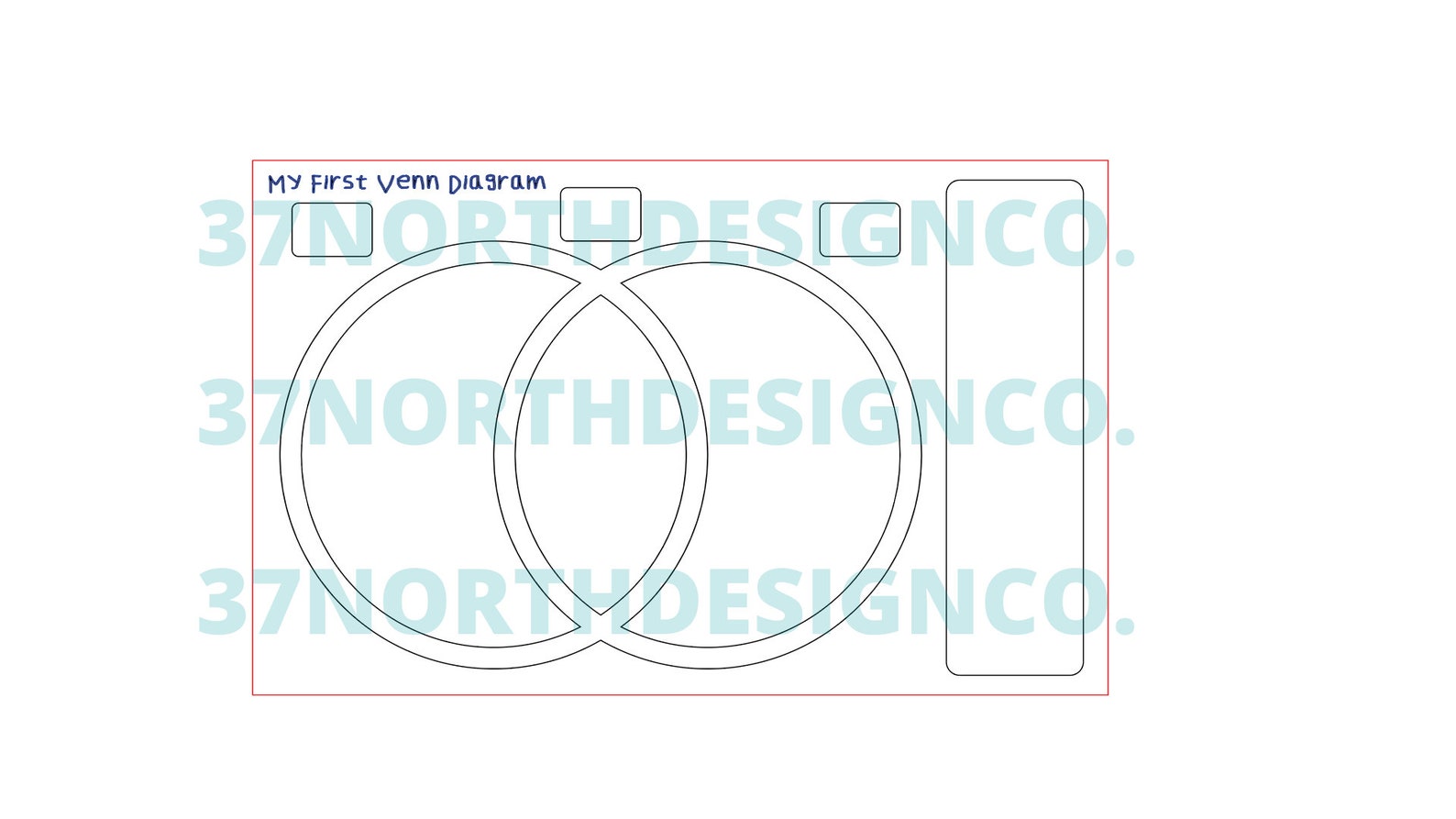 Venn Diagram Sorting Tray DIGITAL CUT FILE | Etsy